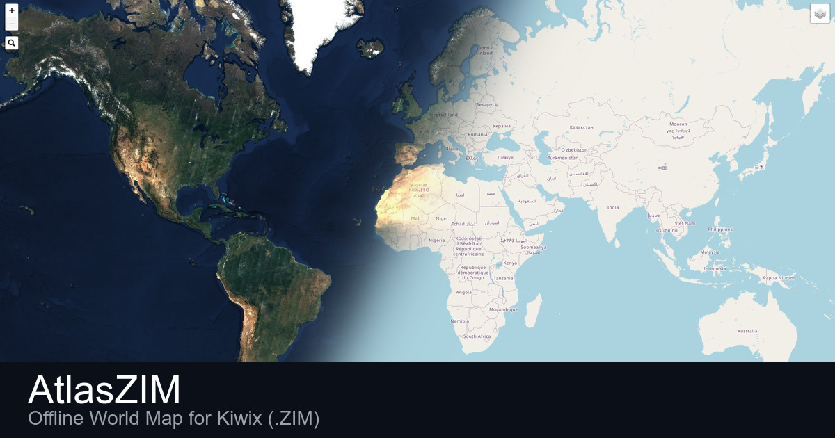AtlasZIM | Offline World Map — Atlas for Kiwix (.ZIM)